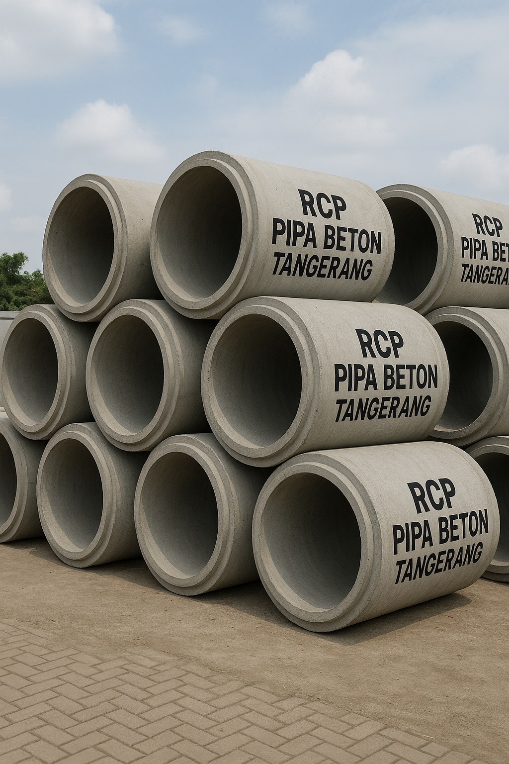 Harga RCP Pipa Beton Tangerang Saluran Irigasi Murah